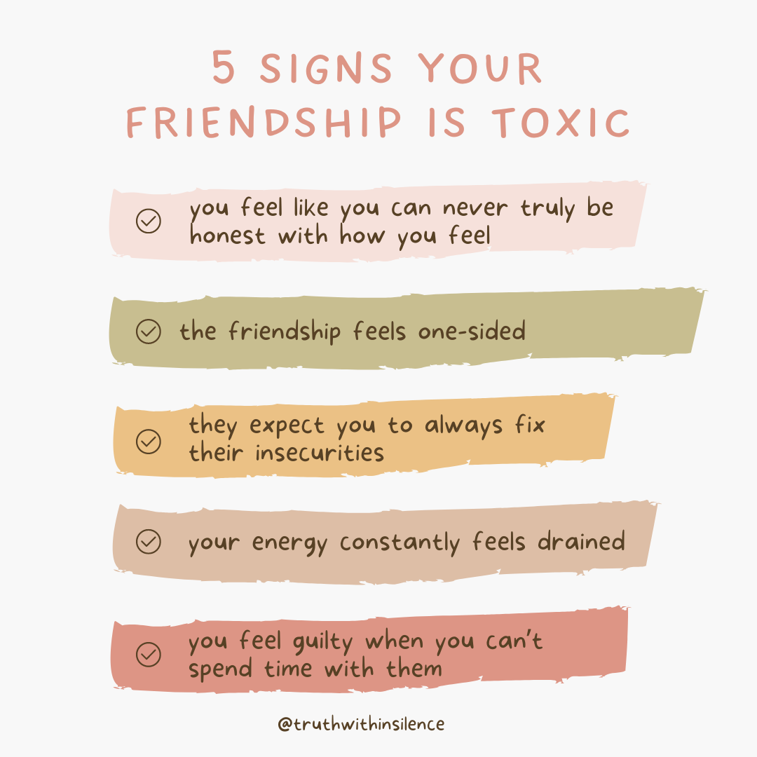 6 Signs Your Friendship Is Toxic - Truth Within Silence